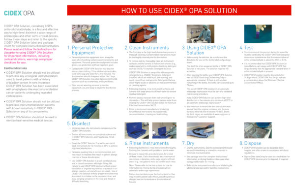 Cidex® OPA Hi-Level Disinfectant 1 Gallon
