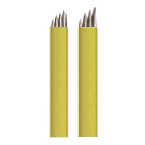 12 – 14 Curved Flat Hard Microblades - Perpetual Permanent Makeup