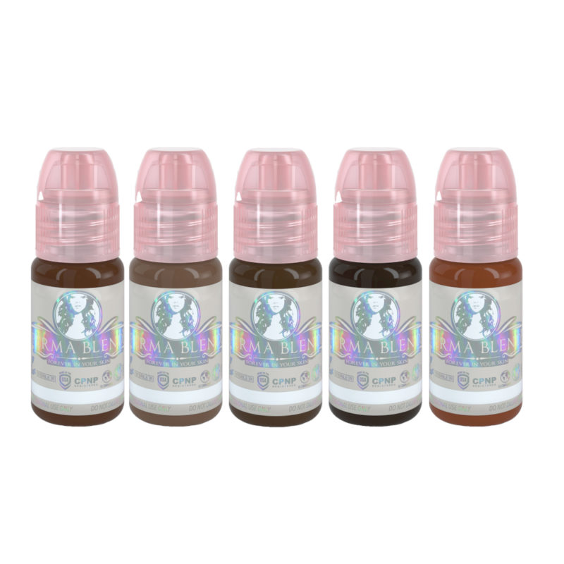 Perma Blend Pigments – Brown Kit Set - Perpetual Permanent Makeup